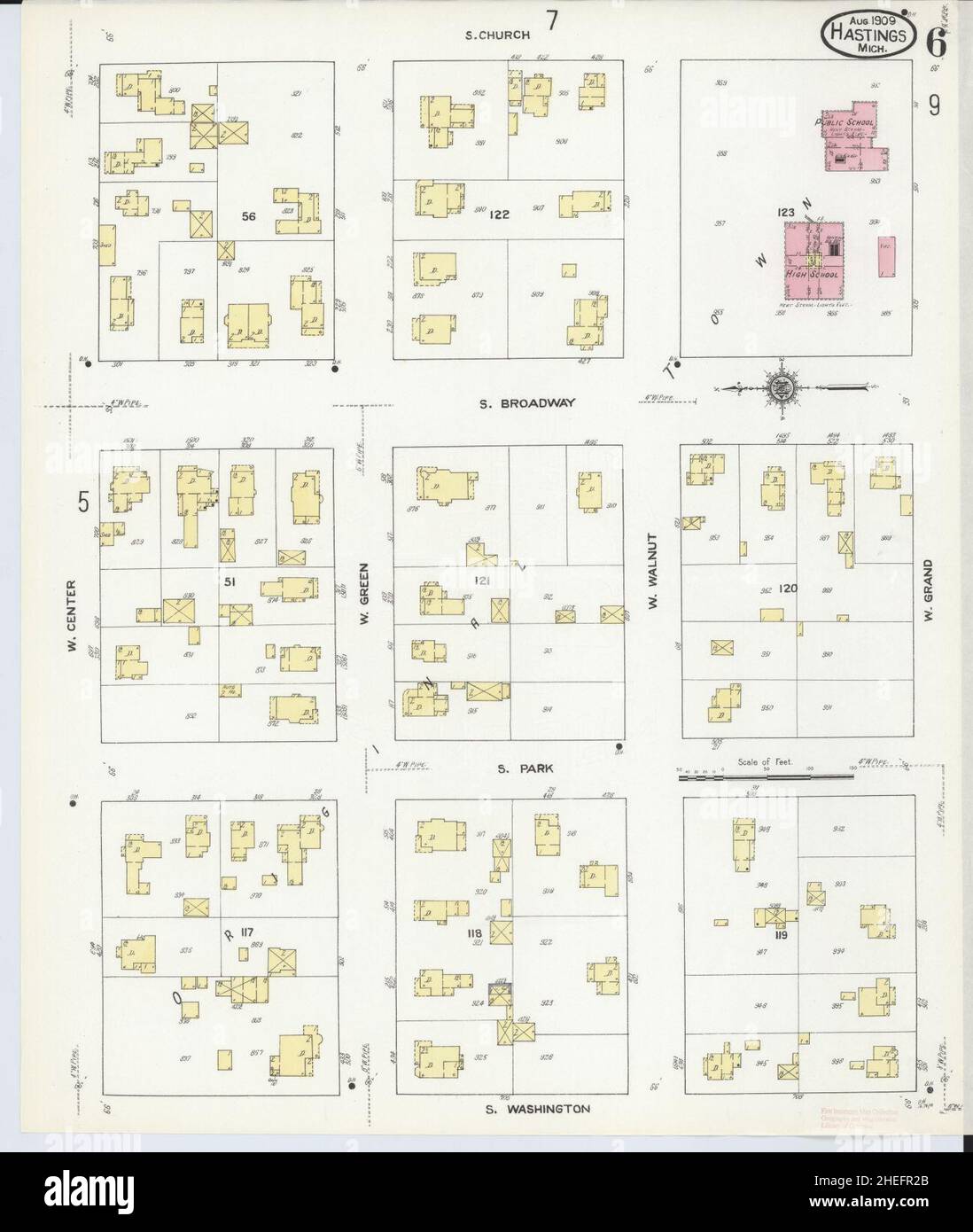 Map of hastings michigan hi-res stock photography and images - Alamy