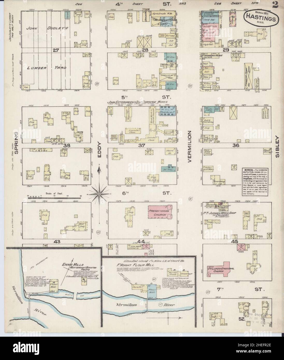 Map of hastings minnesota hi-res stock photography and images - Alamy