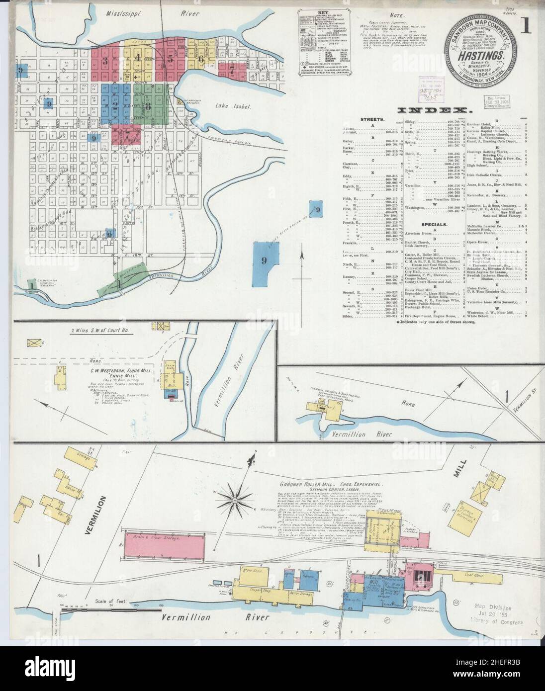 Map of hastings minnesota hi-res stock photography and images - Alamy