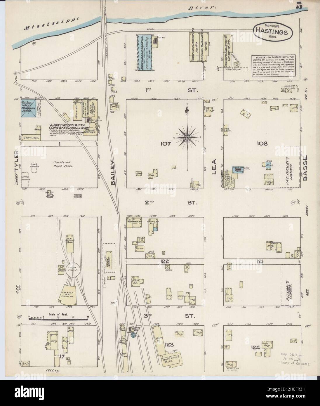 Hastings minnesota map hi-res stock photography and images - Alamy