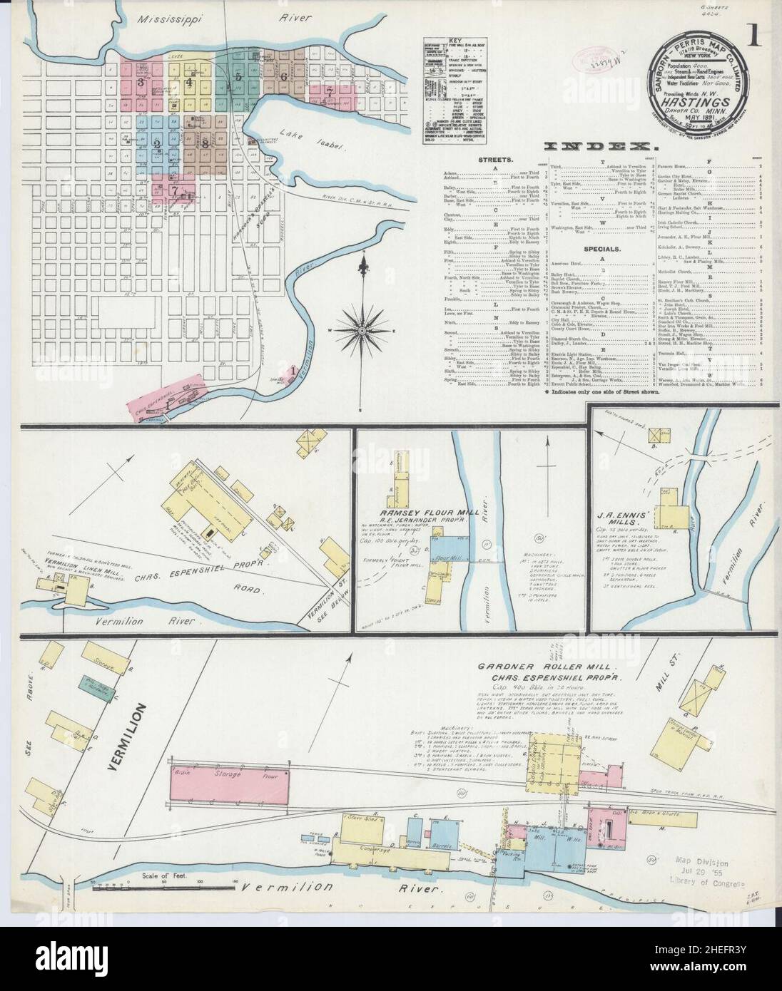 Map of hastings minnesota hi-res stock photography and images - Alamy