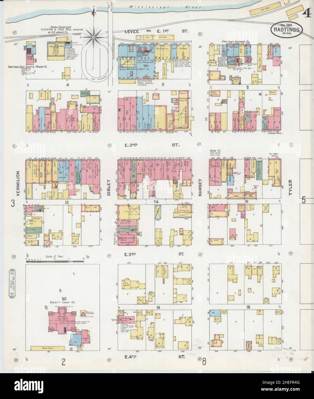 Map of hastings minnesota hi-res stock photography and images - Alamy