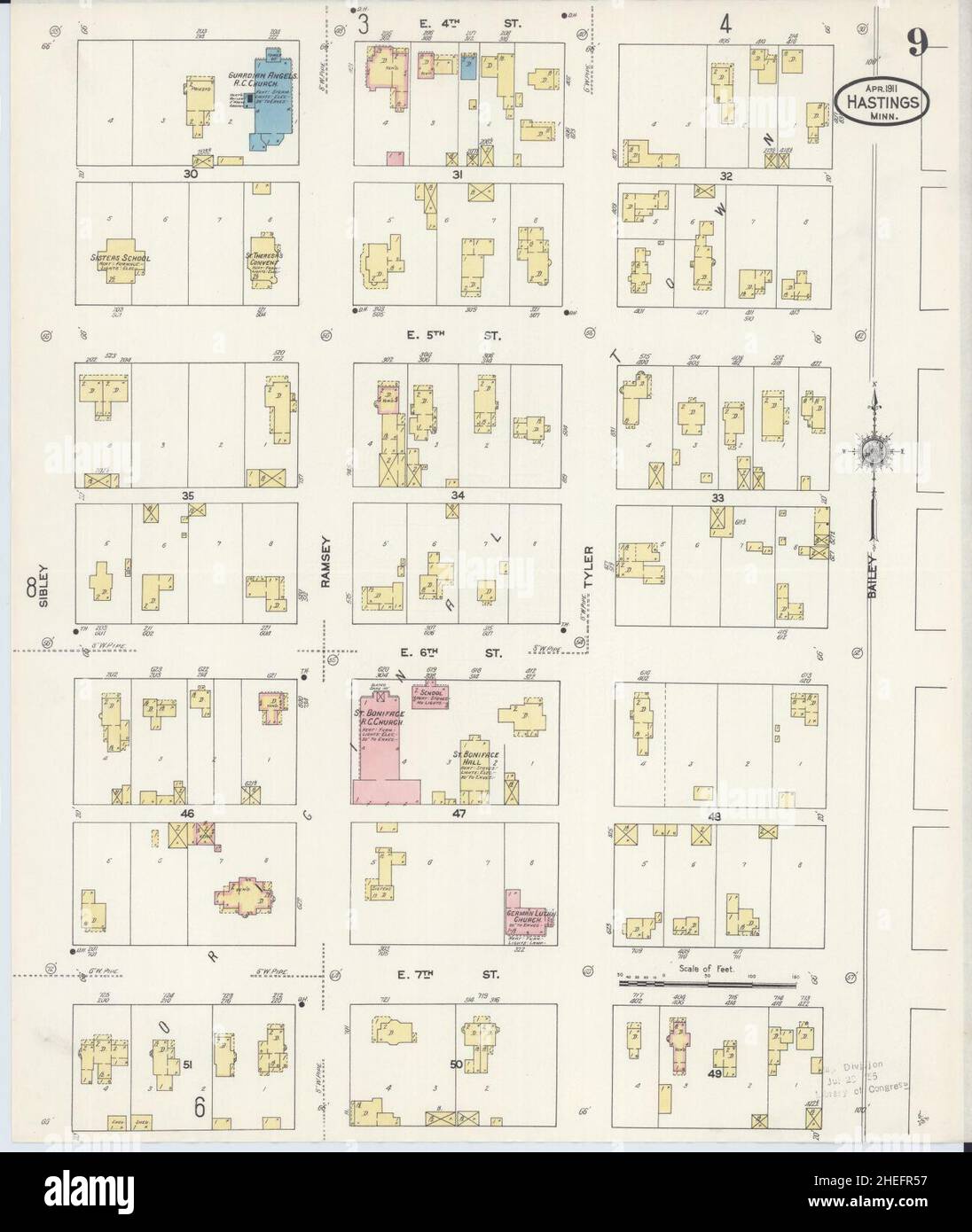Sanborn Fire Insurance Map from Hastings, Dakota County, Minnesota ...