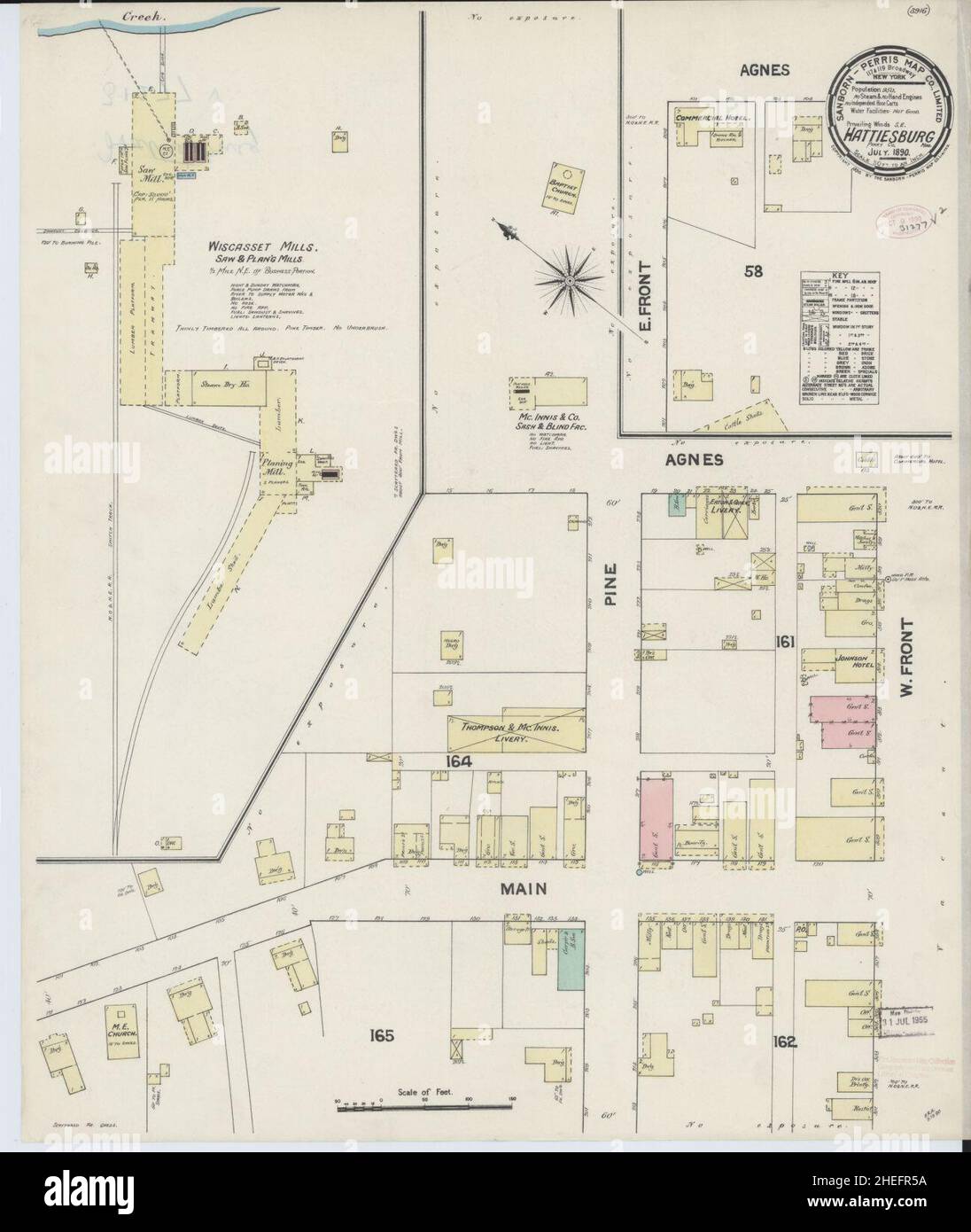 Hattiesburg mississippi map hi-res stock photography and images - Alamy