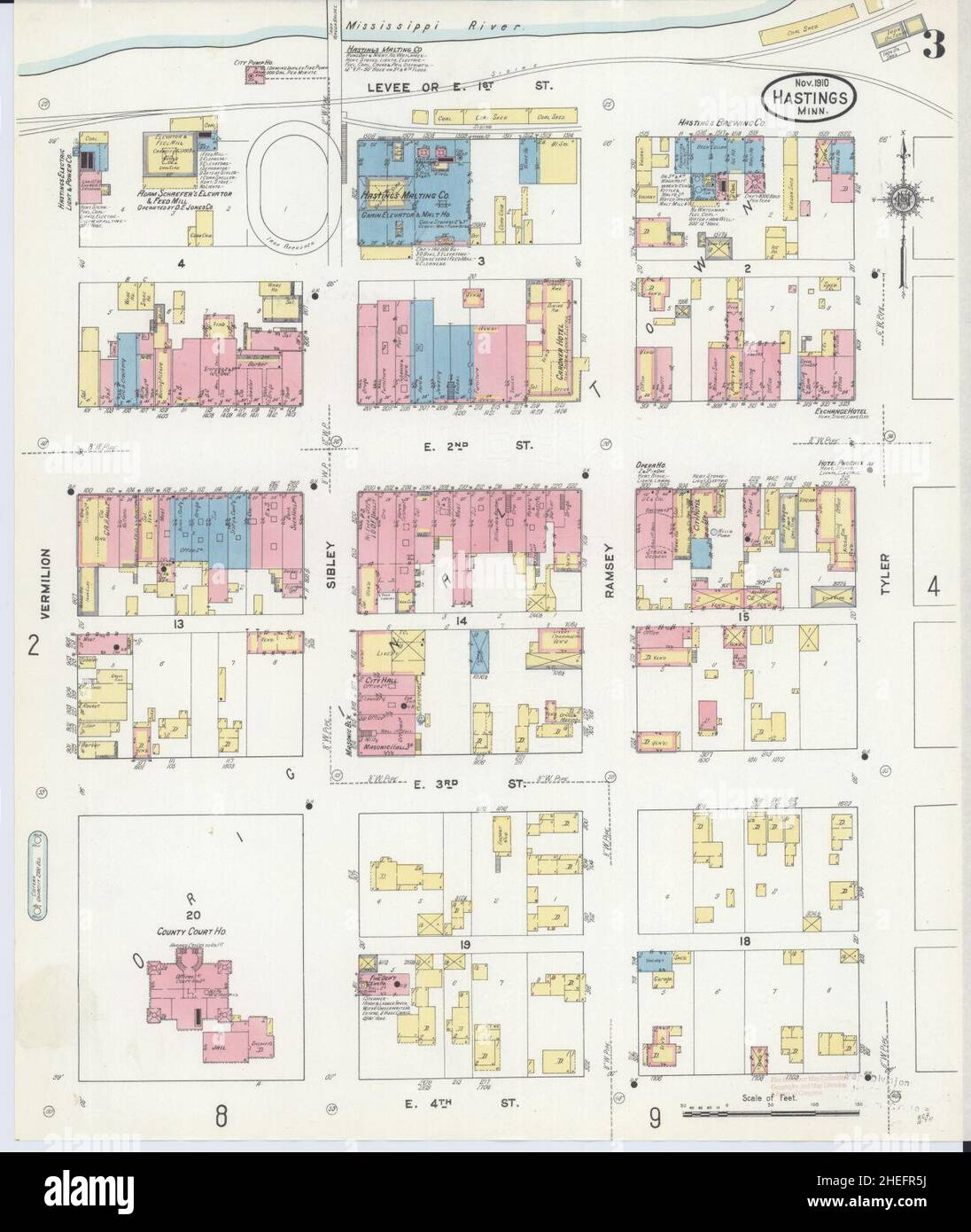 Map of hastings minnesota hi-res stock photography and images - Alamy