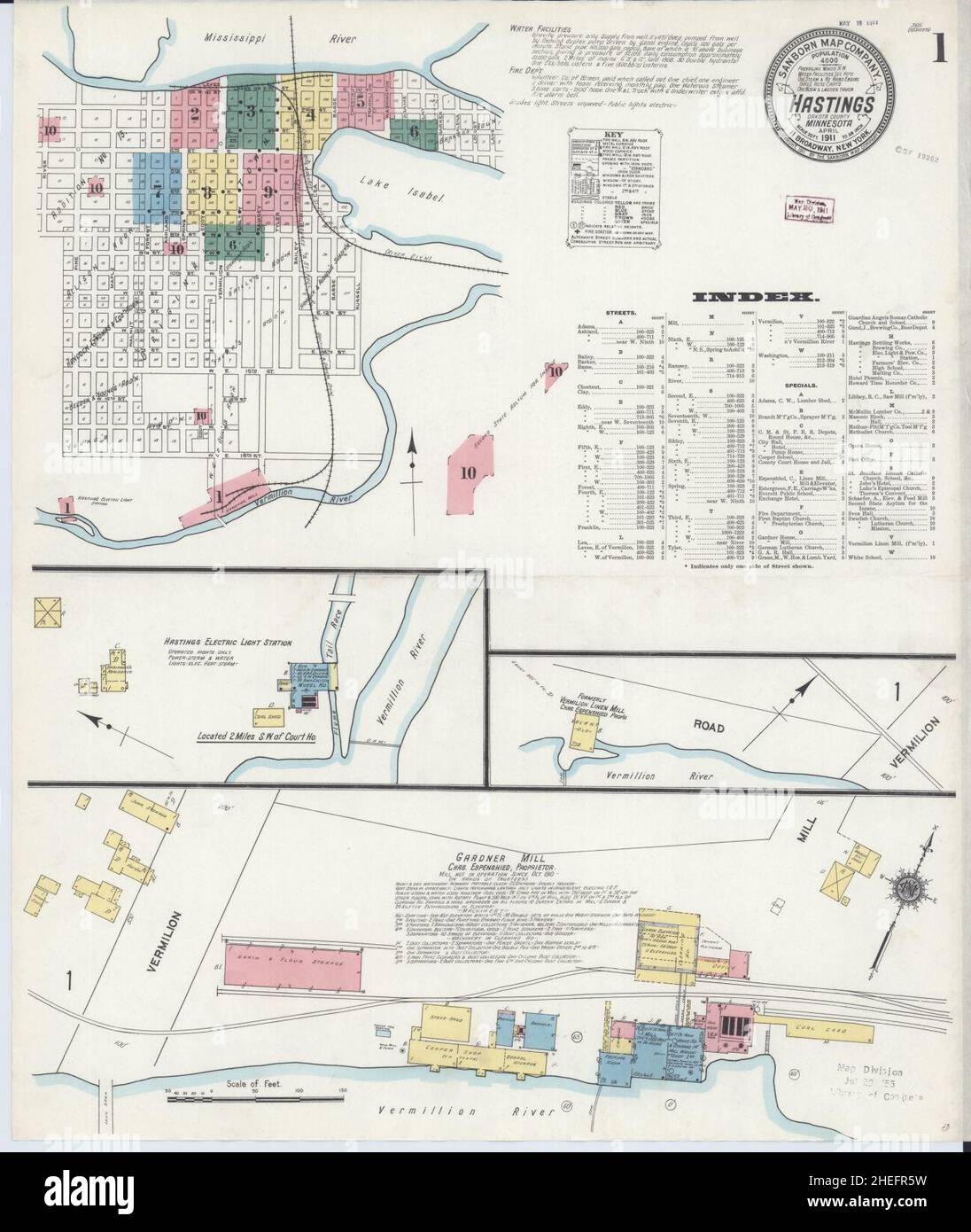 Map of hastings minnesota hi-res stock photography and images - Alamy