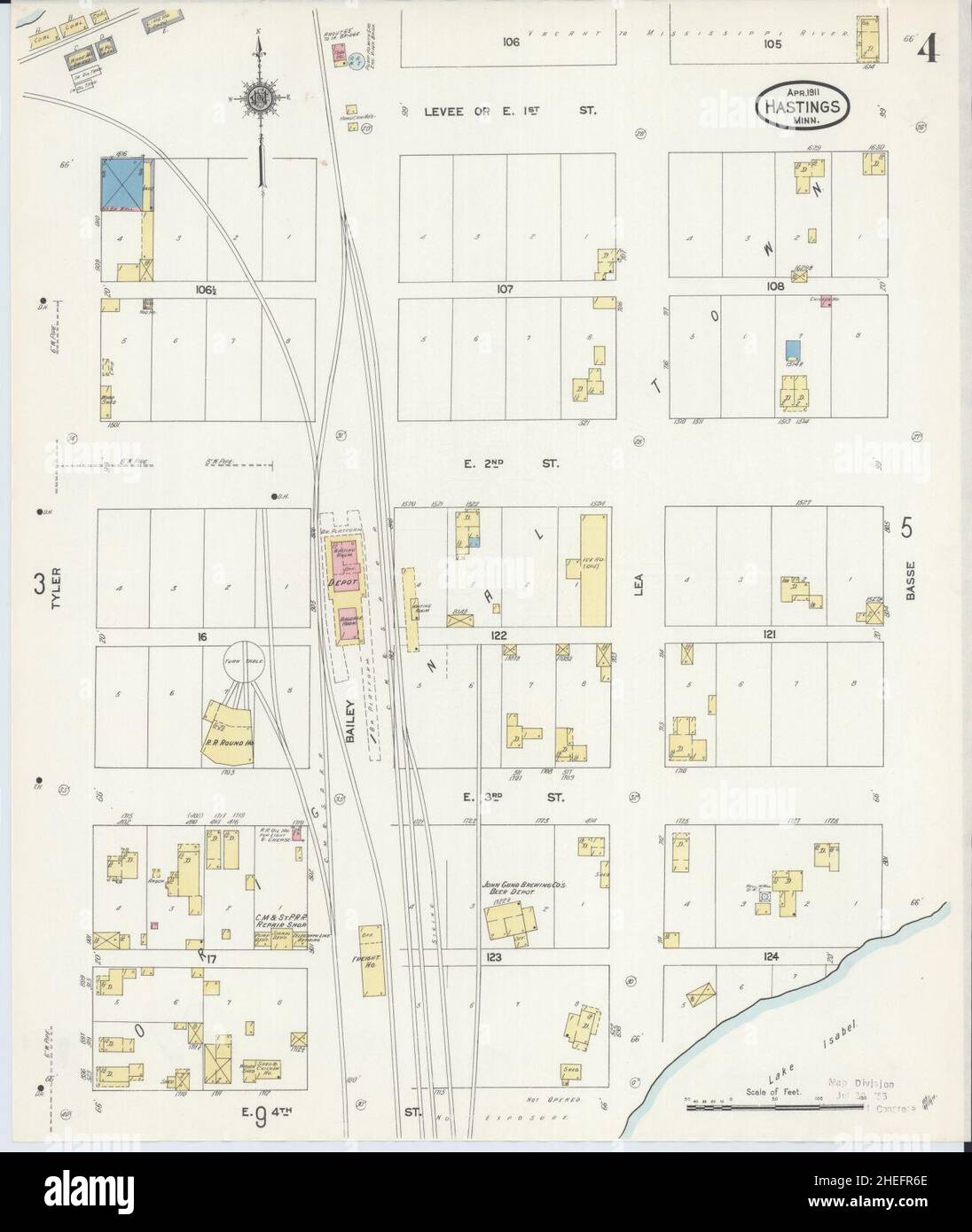 Map of hastings minnesota hi-res stock photography and images - Alamy