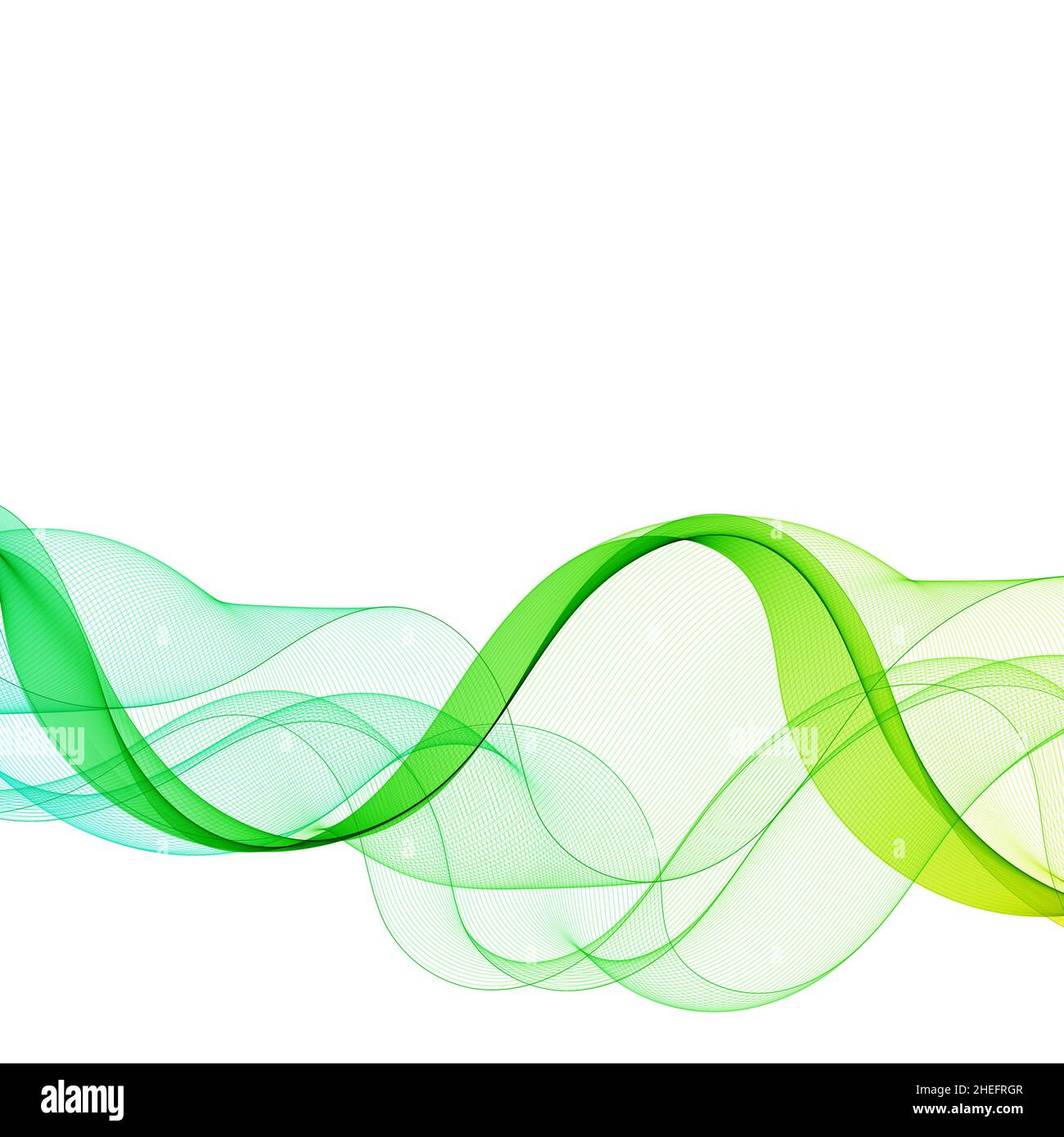 Colorful Design Element Gradient Wave Line Isolated on White Background ...