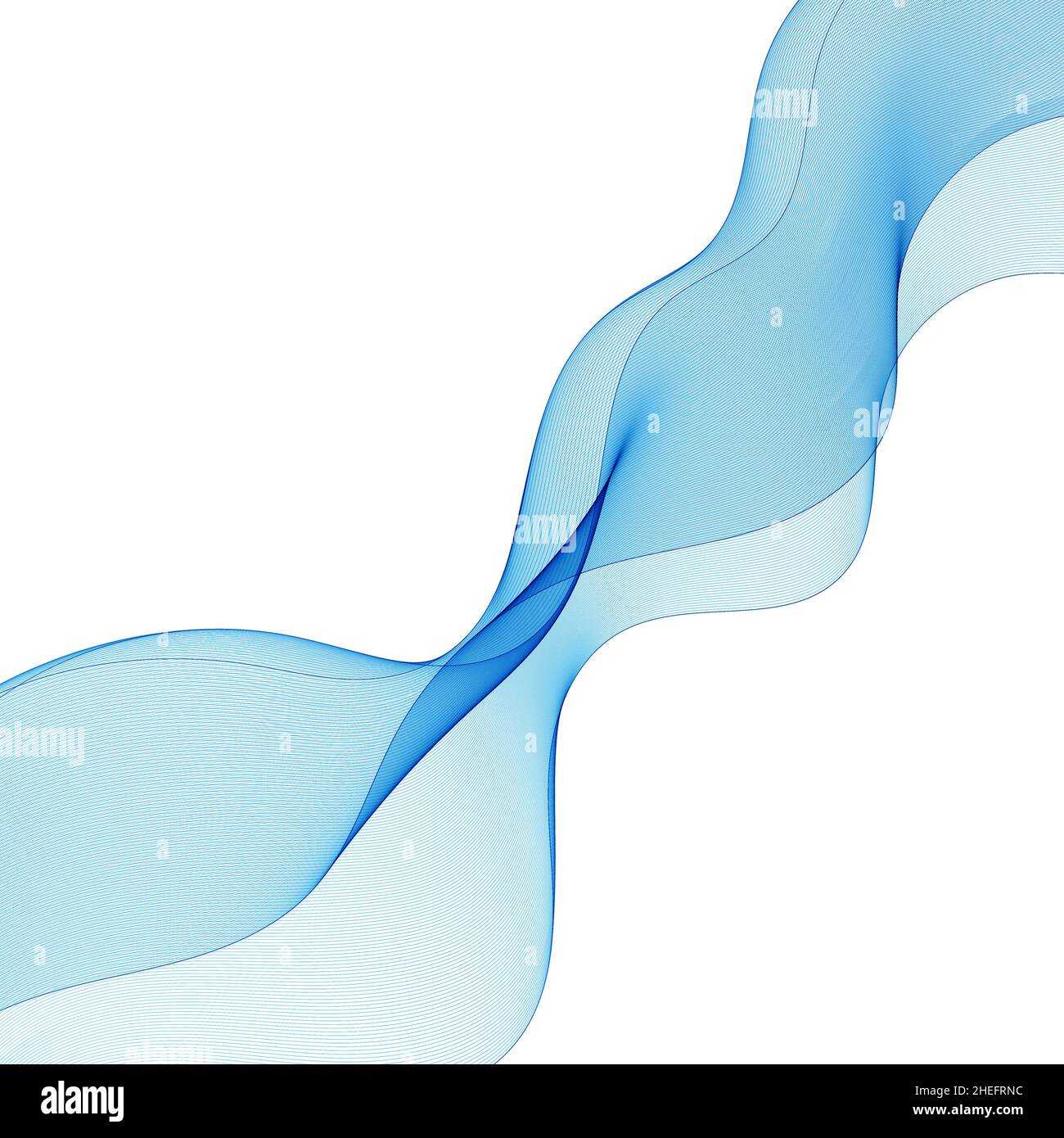 Smooth wavy blue lines in the form of abstract waves Stock Photo - Alamy