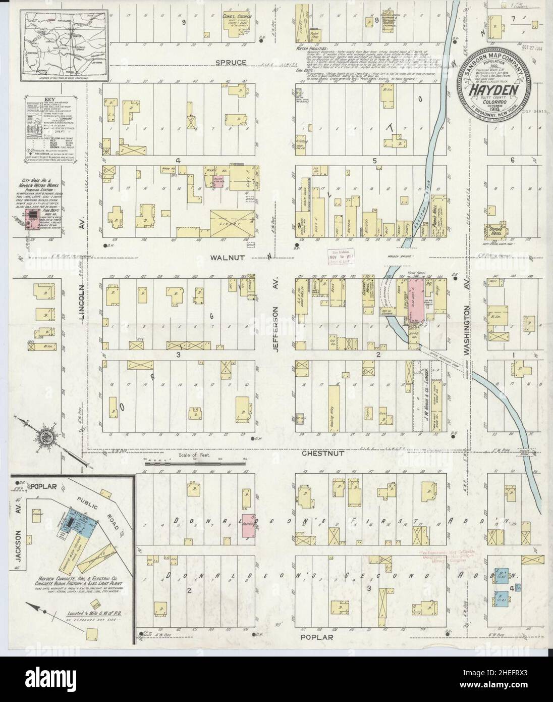 Hayden colorado map hi-res stock photography and images - Alamy