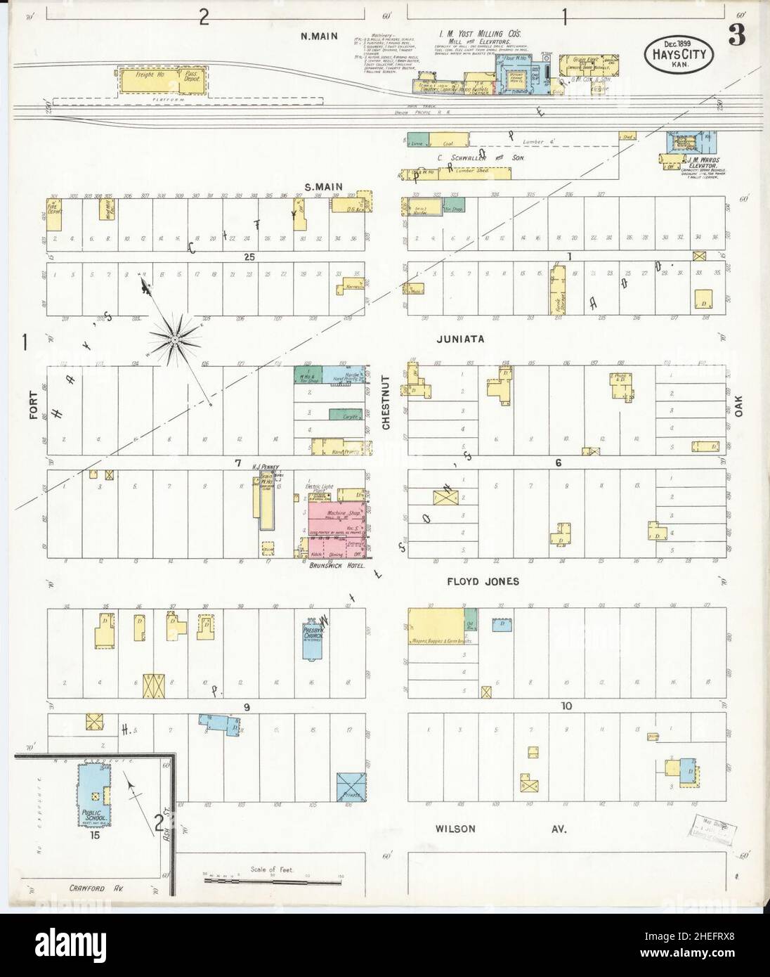 Hays kansas map hi-res stock photography and images - Alamy