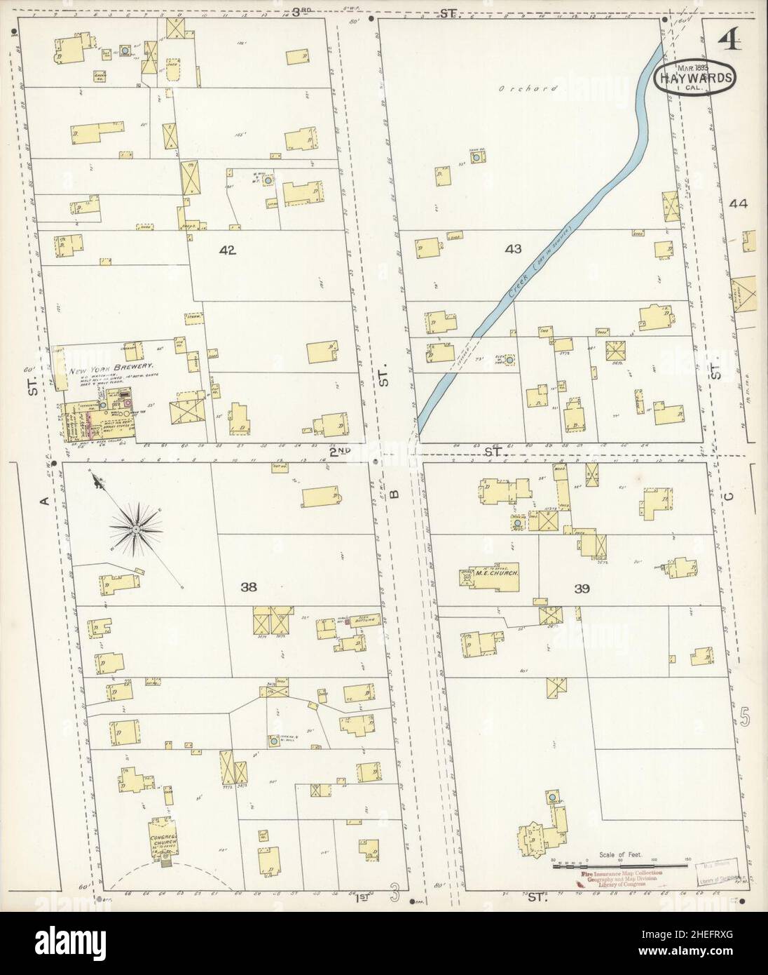 Vintage map of alameda hi-res stock photography and images - Alamy