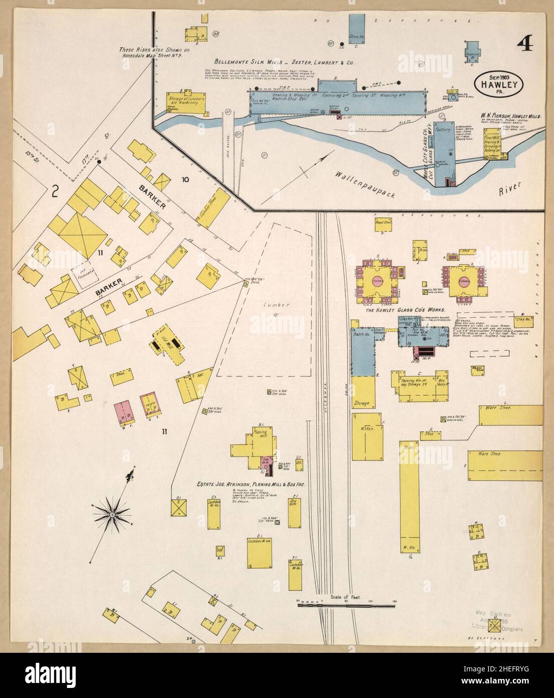 Map of hawley hi-res stock photography and images - Alamy