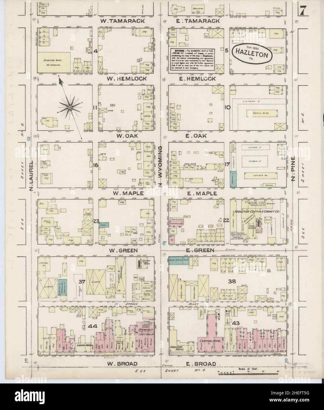 Map of hazleton hi-res stock photography and images - Alamy