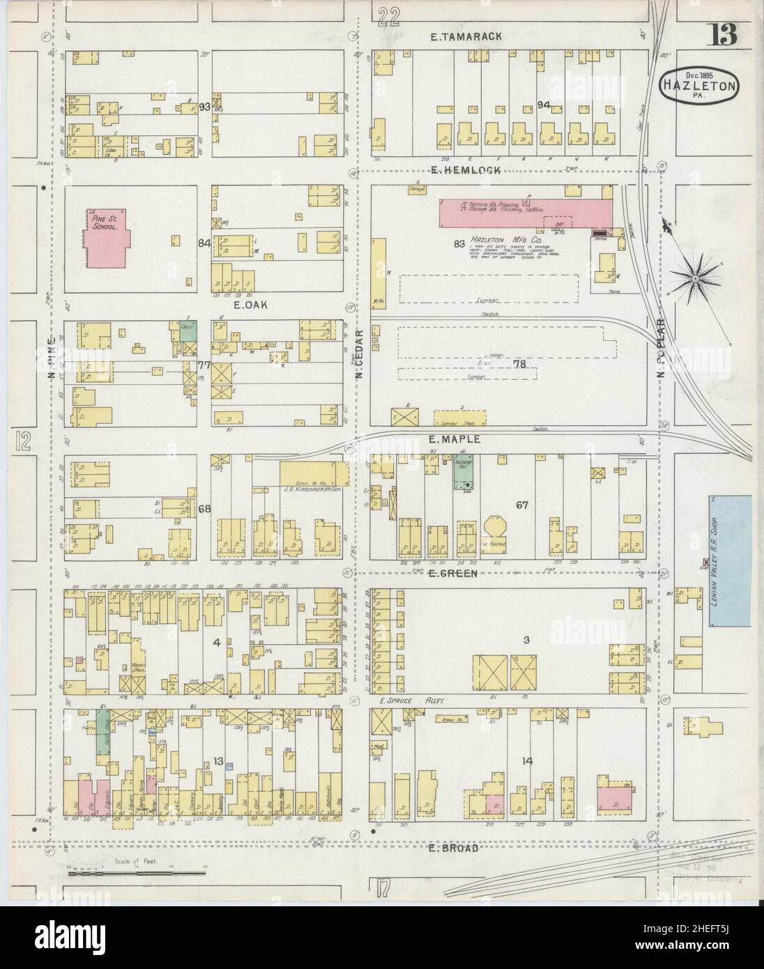 Hazleton pennsylvania map hi-res stock photography and images - Alamy