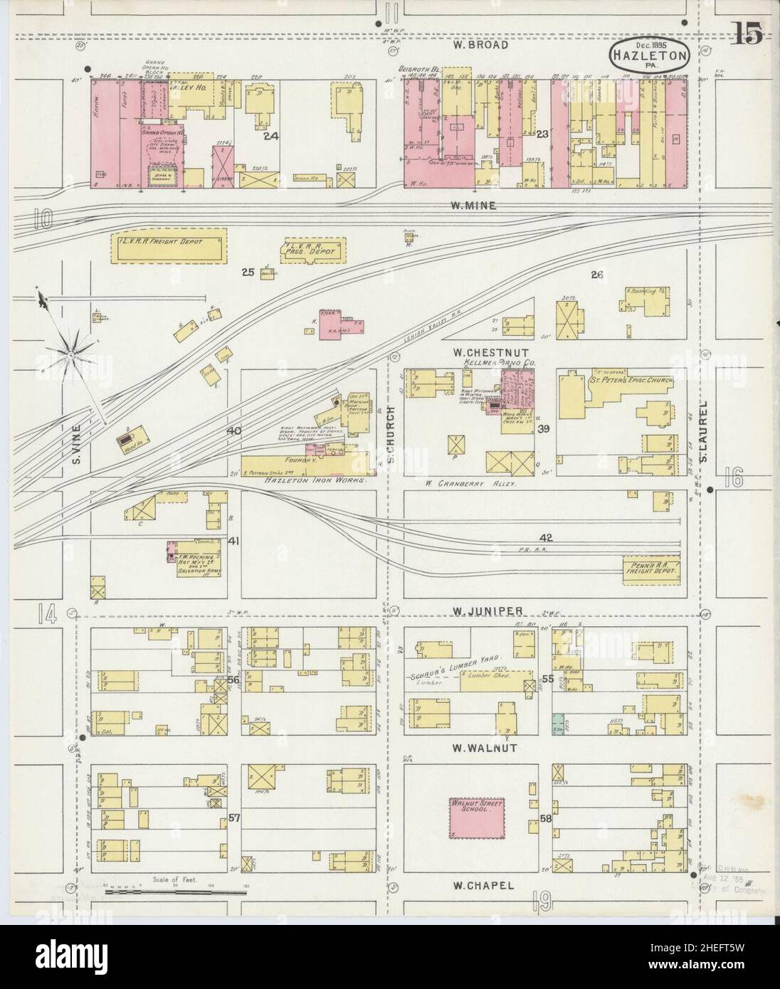 Map of hazleton hi-res stock photography and images - Alamy