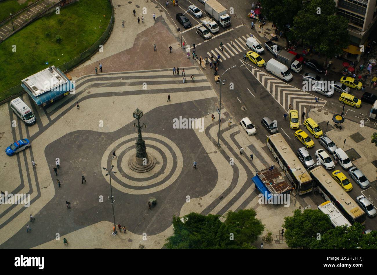 Rio de Janeiro, Brazil - December 15, 2021: Portuguese stone pavement ...