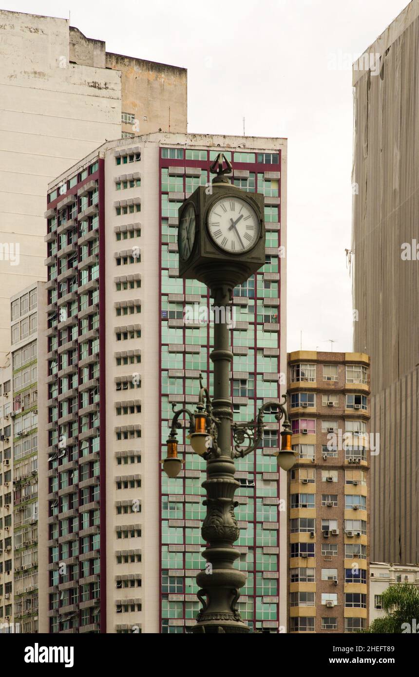 Rio de Janeiro, Brazil - December 15, 2021: Carioca clock monument with ...