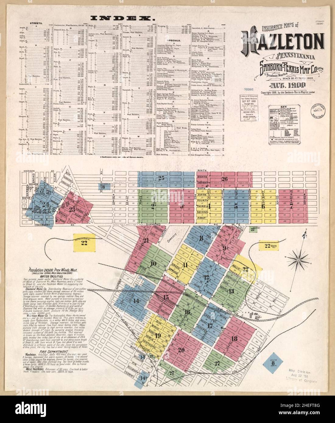 Map of hazleton hi-res stock photography and images - Alamy