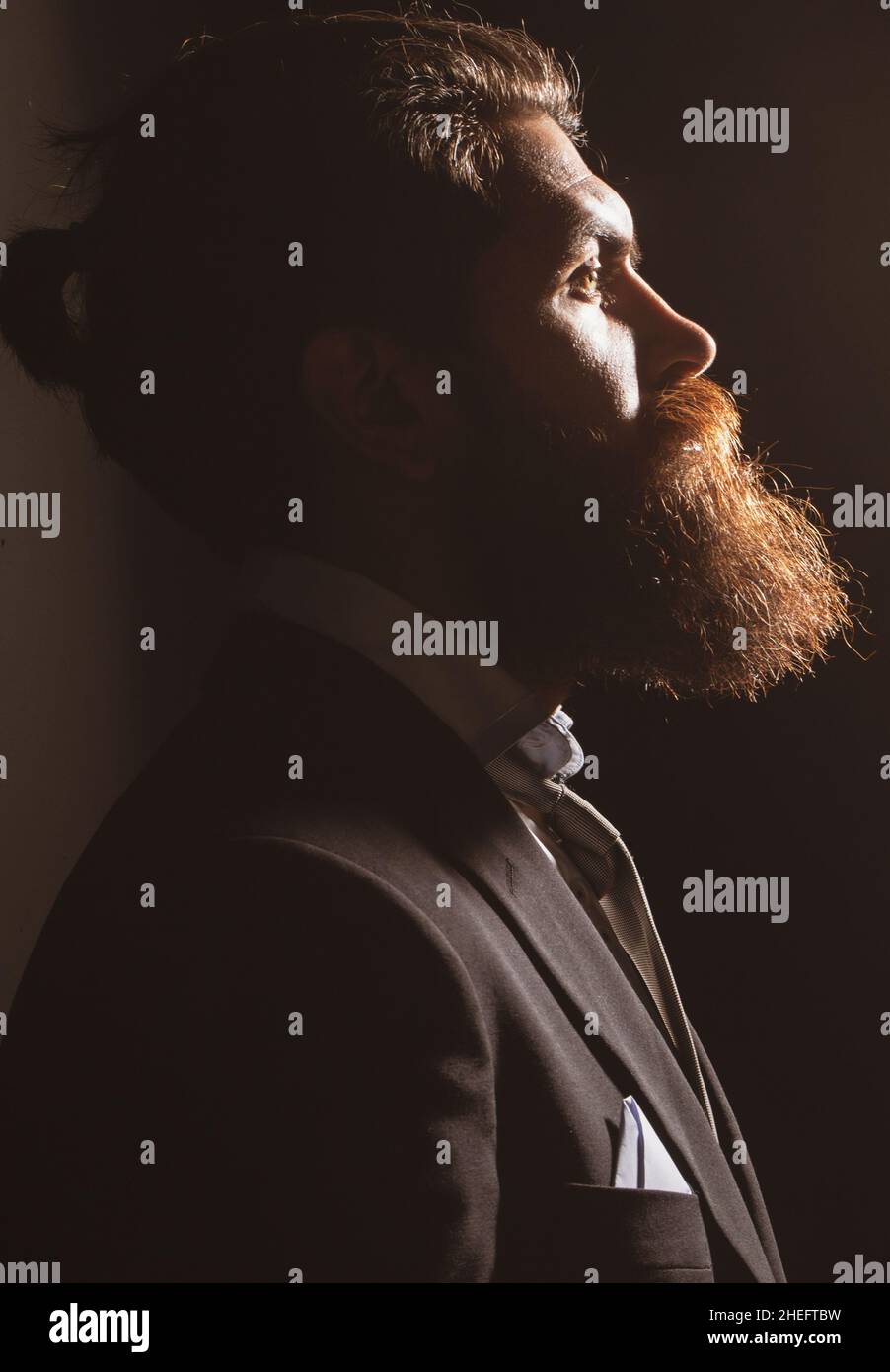 Shadow male bearded profile. Bearded man with beard, bearded gay ...