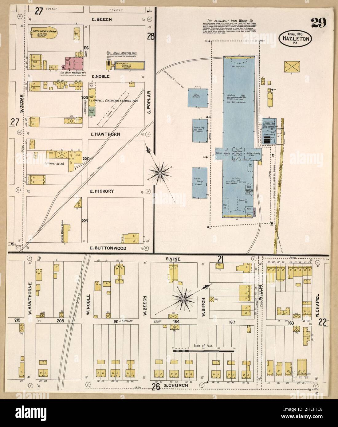 Map of hazleton hi-res stock photography and images - Alamy