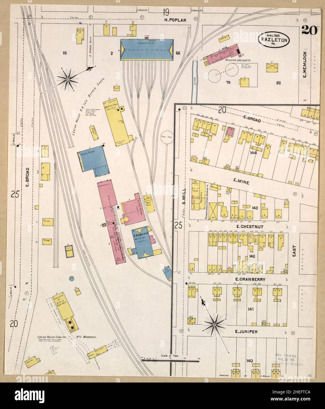 Hazleton pennsylvania map hi-res stock photography and images - Alamy