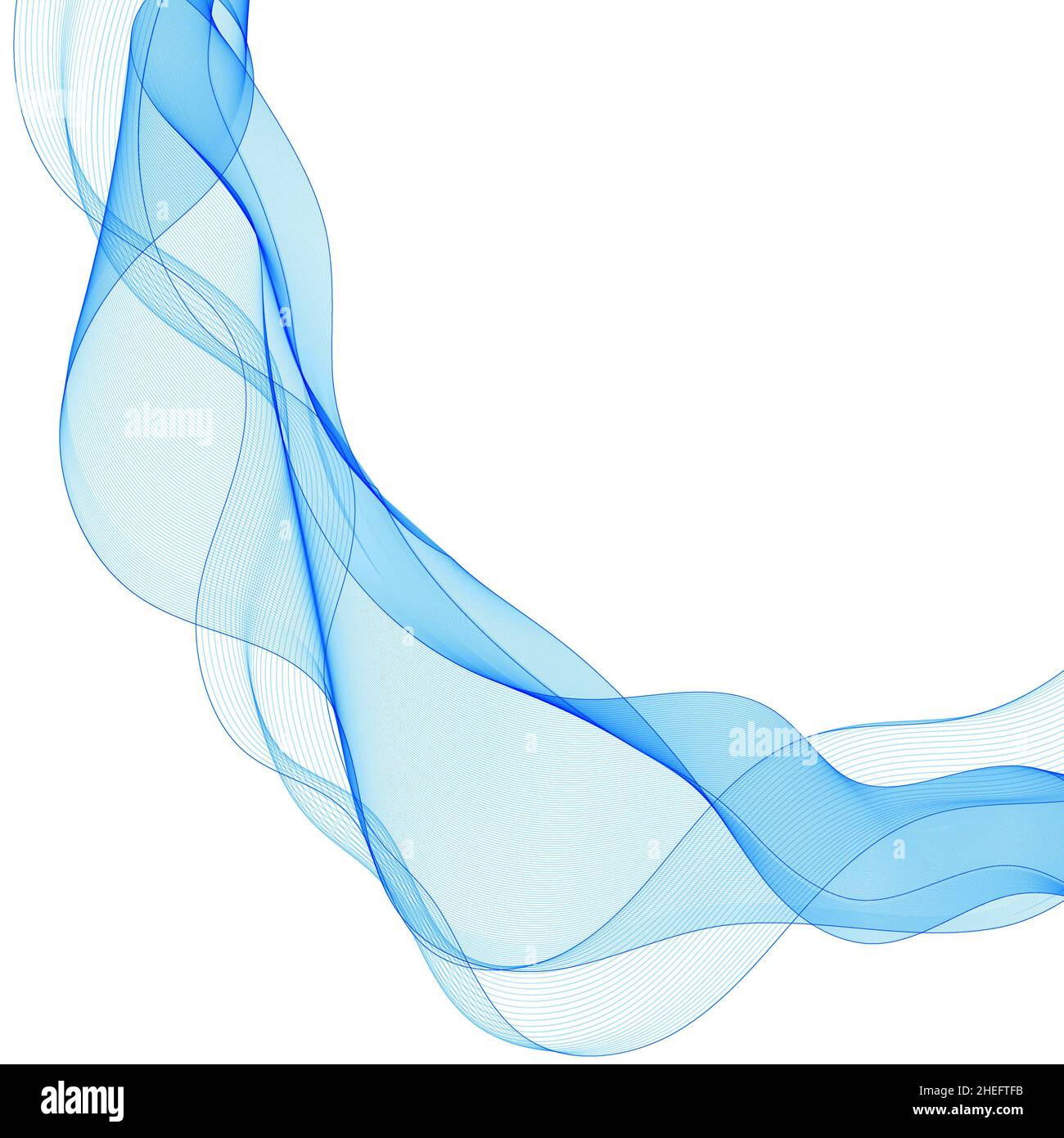 Smooth wavy blue lines in the form of abstract waves Stock Photo - Alamy