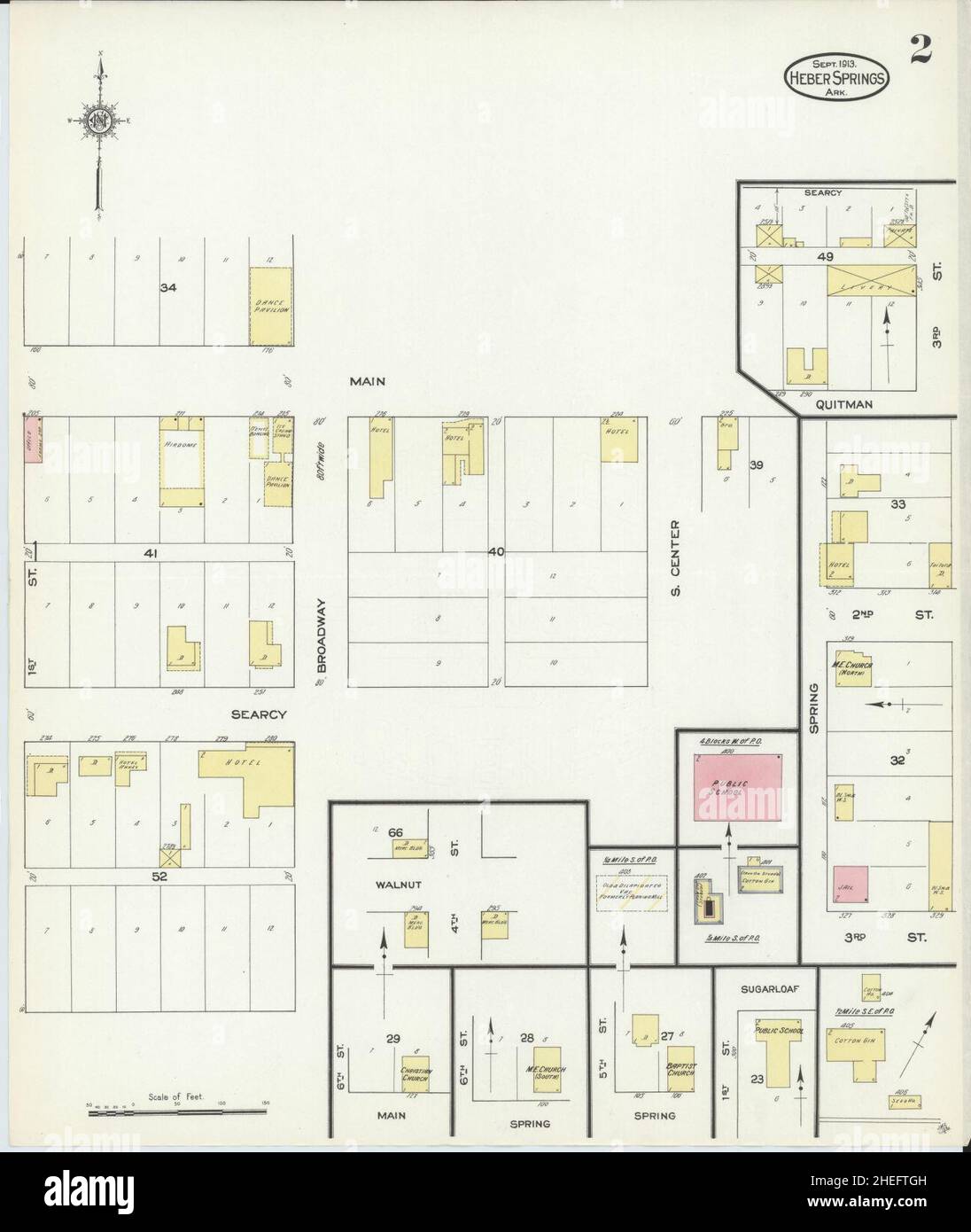 Map of heber springs hi-res stock photography and images - Alamy