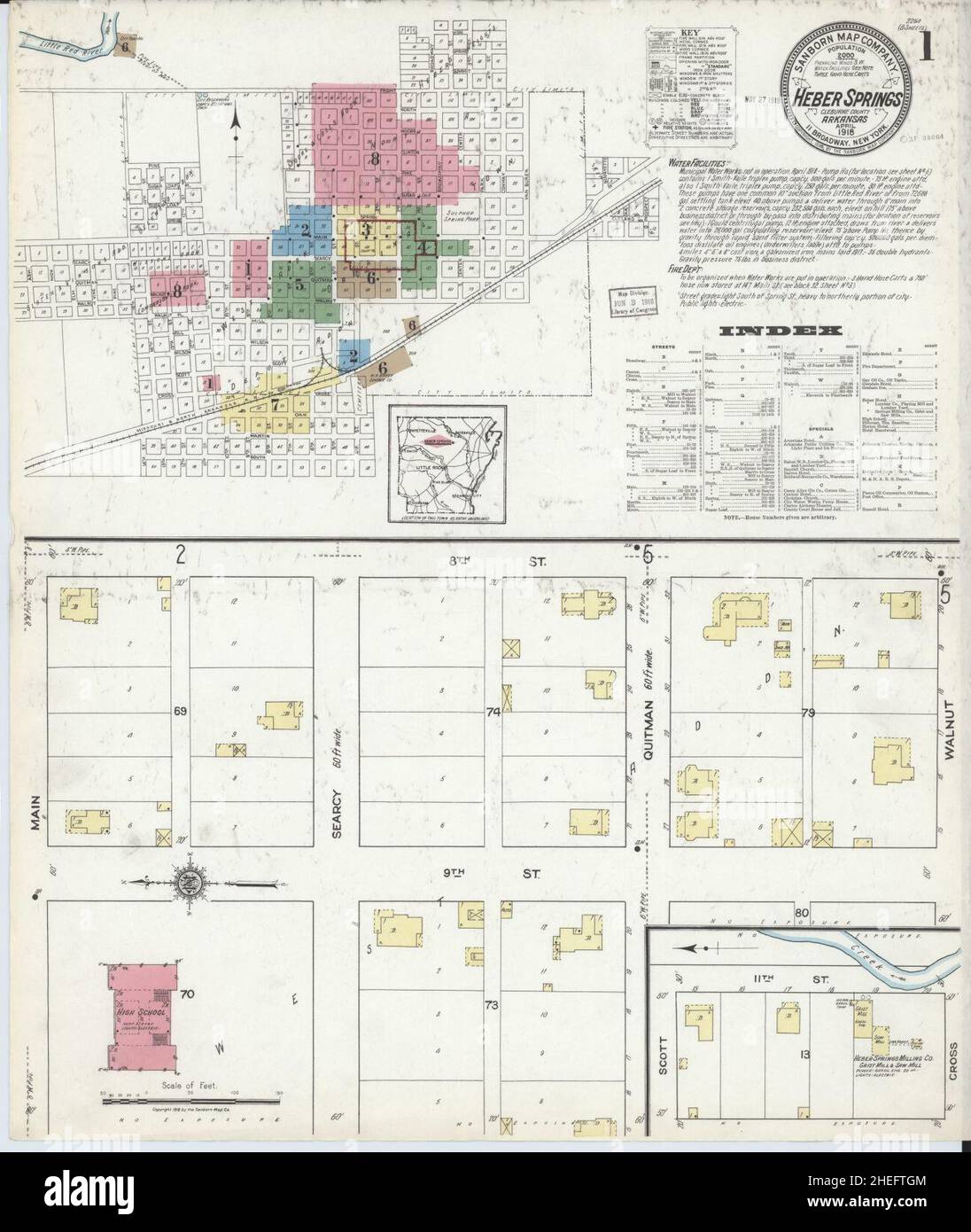 Map of heber springs hi-res stock photography and images - Alamy