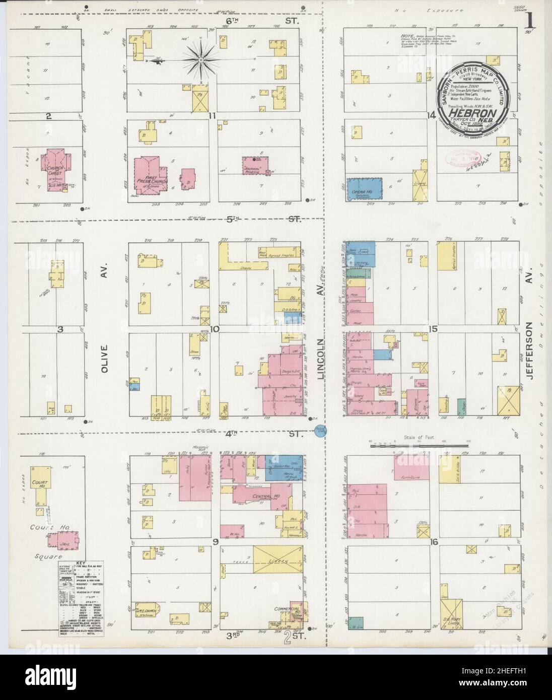Map of thayer hi-res stock photography and images - Alamy