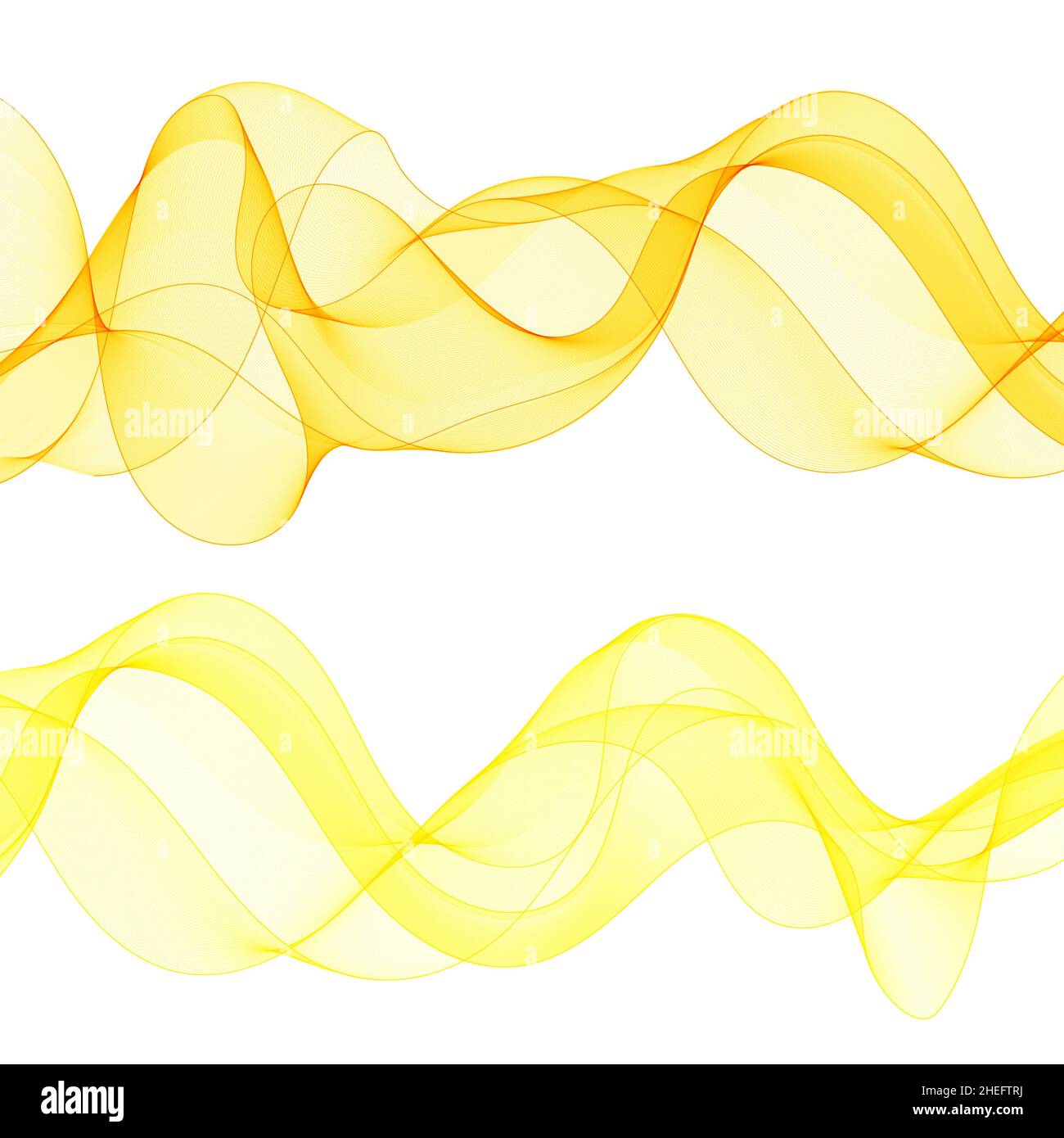 Set of abstract yellow waves. background. Design element Stock Photo ...