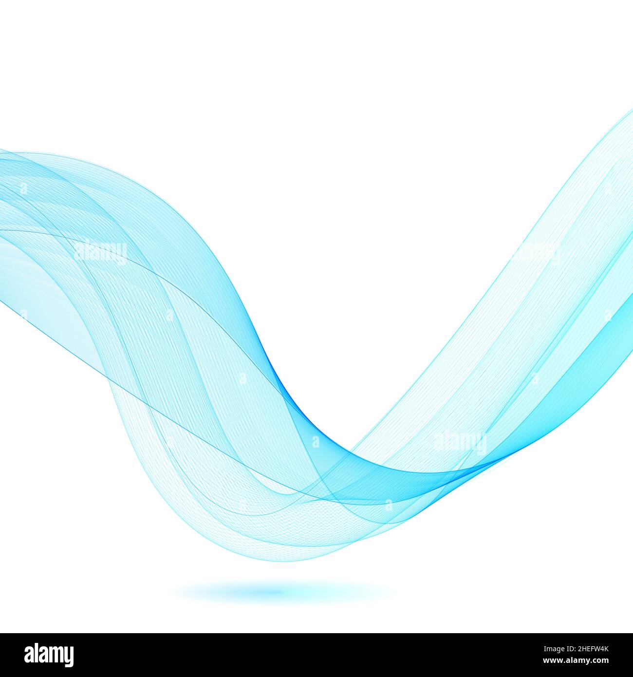 Abstract blue wave. Design element Stock Photo - Alamy