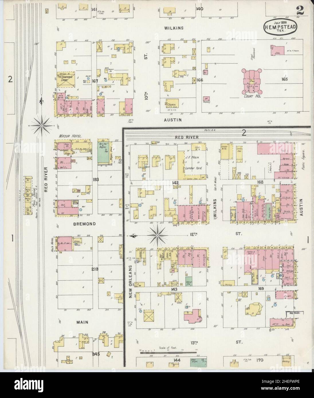 Waller texas map hi-res stock photography and images - Alamy