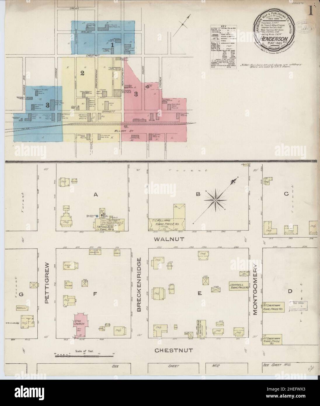 Vance county map hi-res stock photography and images - Alamy