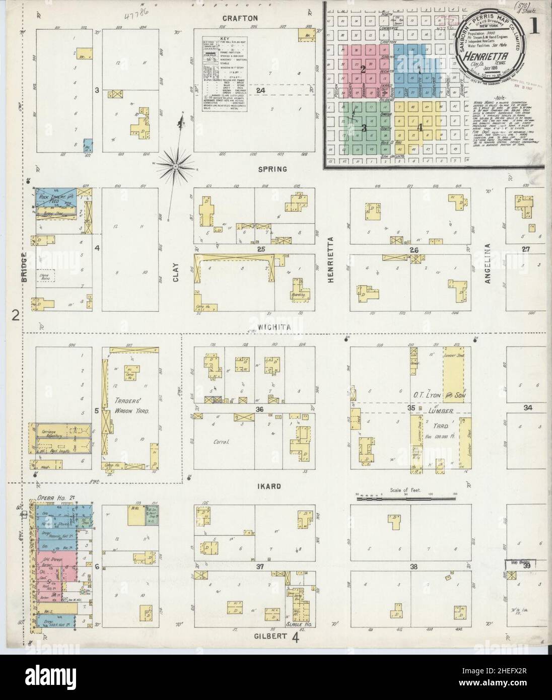 Henrietta texas map hi-res stock photography and images - Alamy