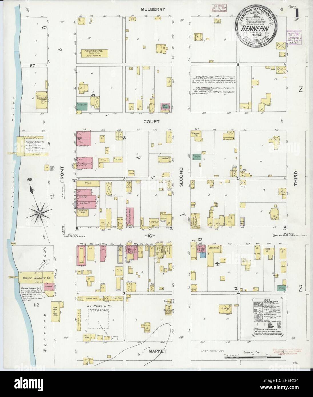 Map of hennepin hi-res stock photography and images - Alamy