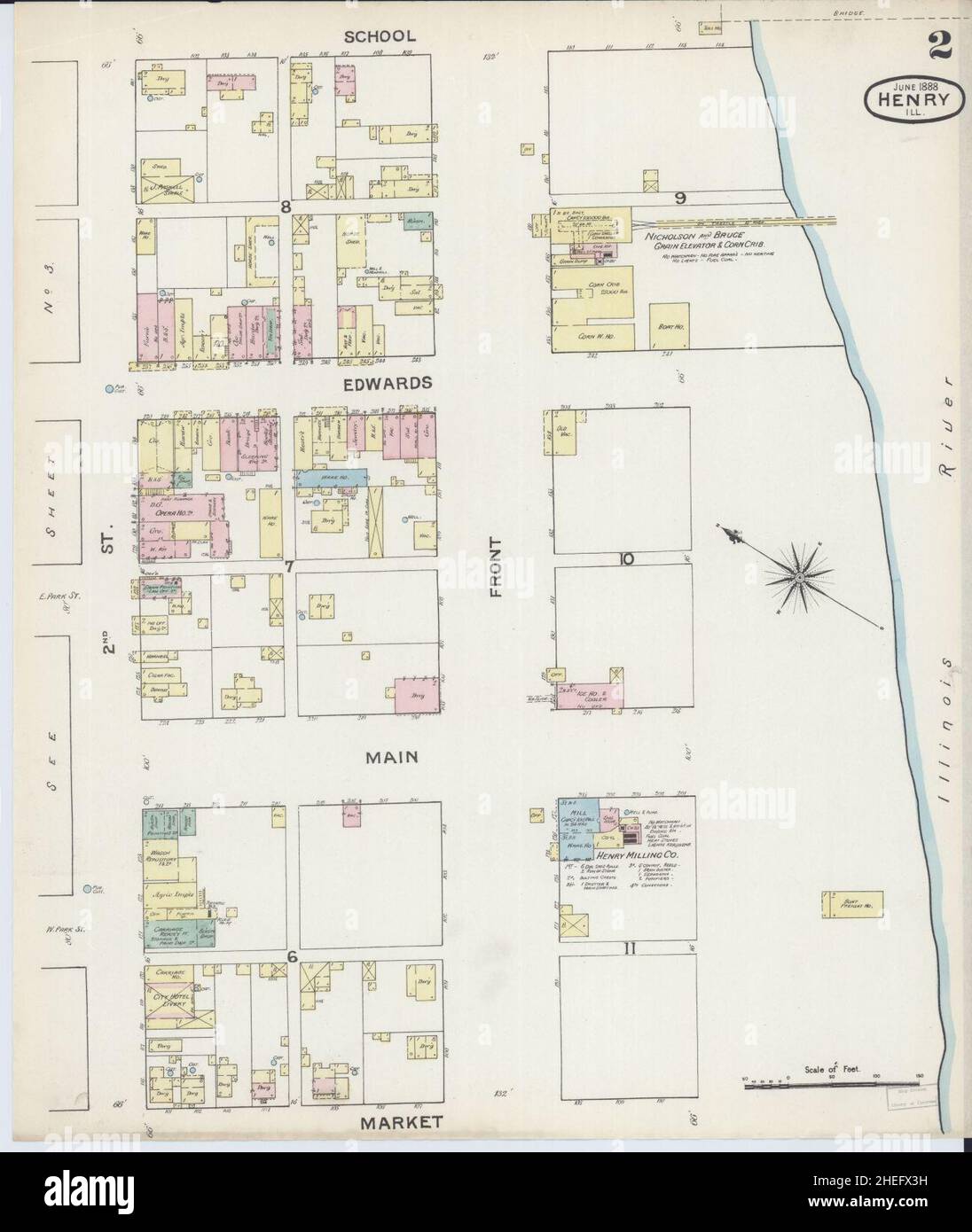 Marshall illinois map hi-res stock photography and images - Alamy