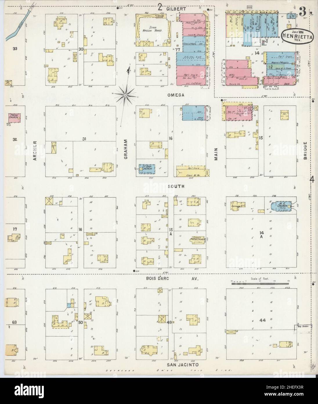 Henrietta texas map hi-res stock photography and images - Alamy