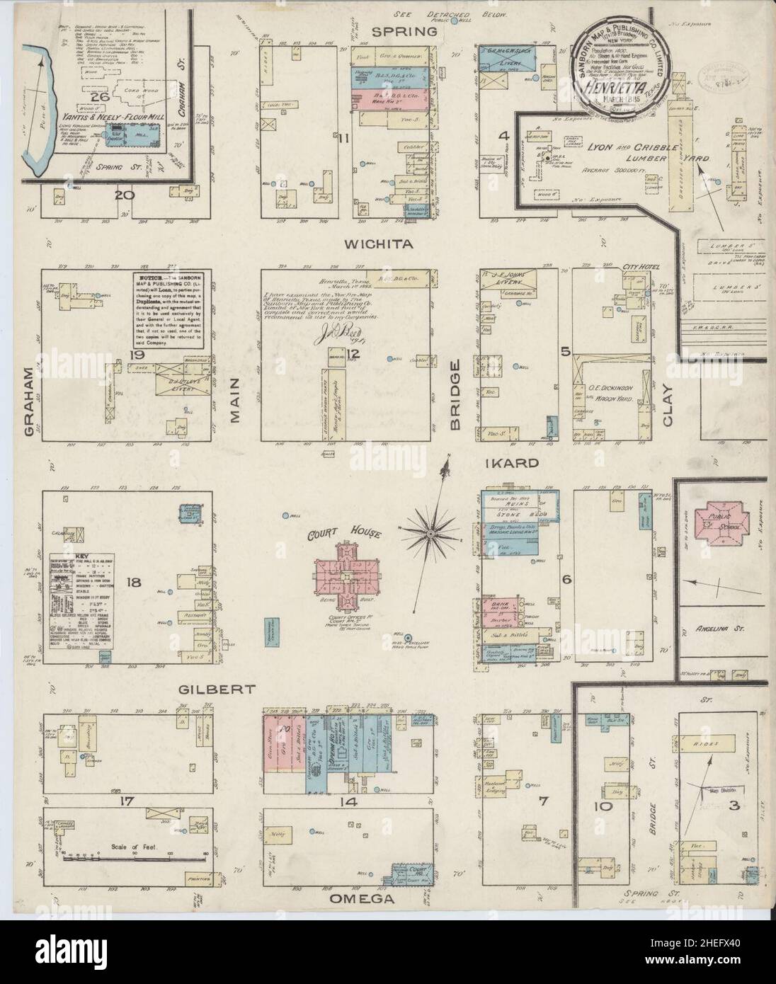 Henrietta texas map hi-res stock photography and images - Alamy