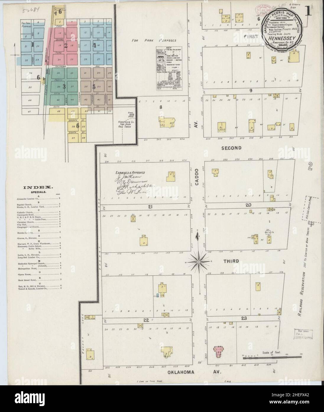 Map of hennessey hi-res stock photography and images - Alamy