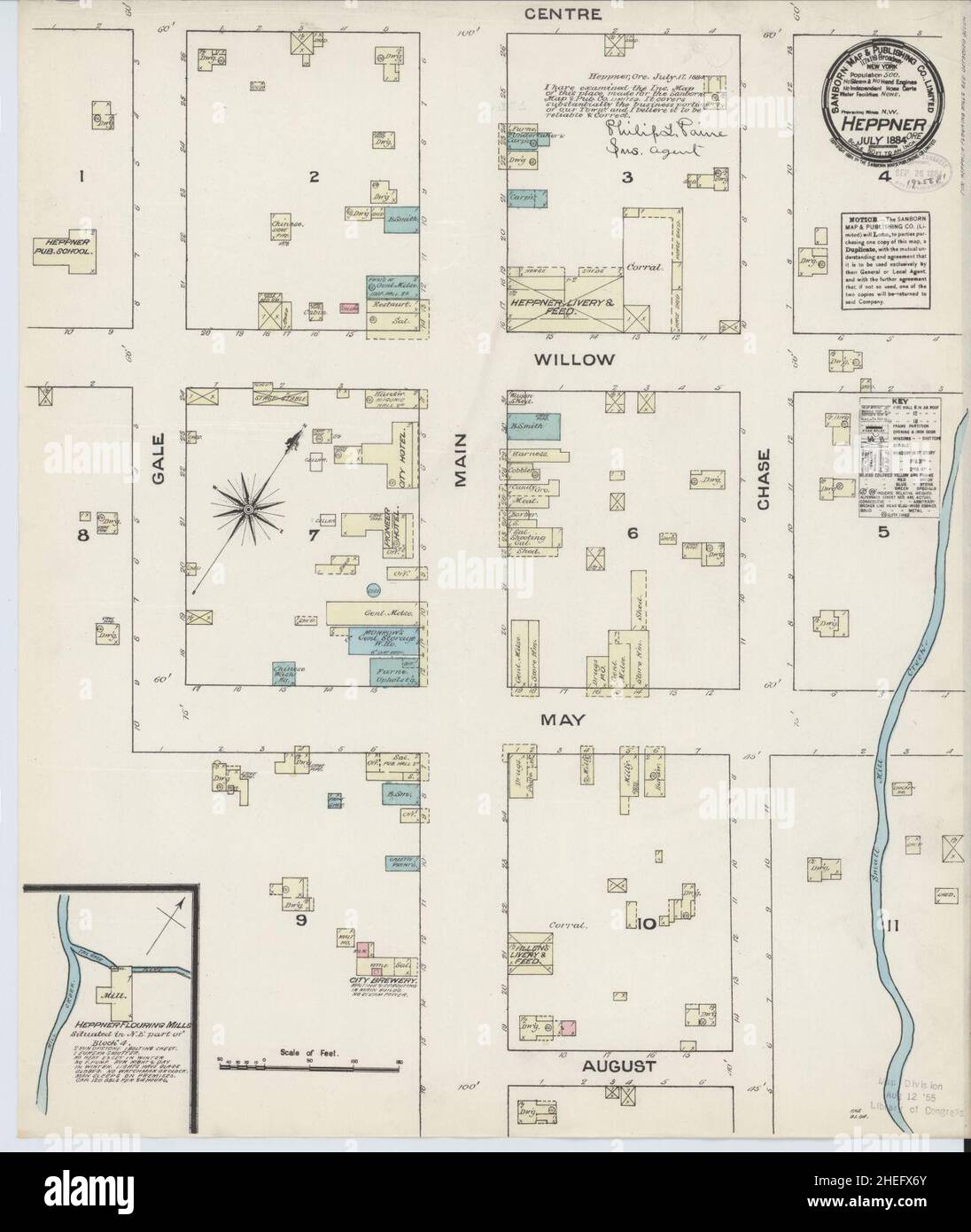 Map of heppner oregon hi-res stock photography and images - Alamy
