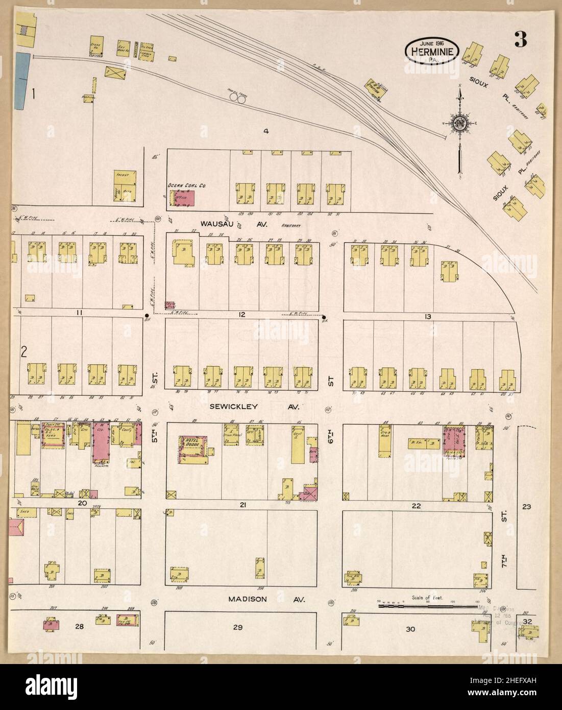 Sanborn Fire Insurance Map from Herminie, Westmoreland County ...
