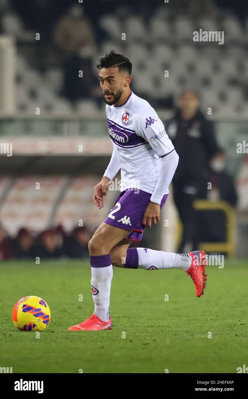 Turin, Italy, 10th January 2022. Nicolas Gonzalez of ACF Fiorentina ...