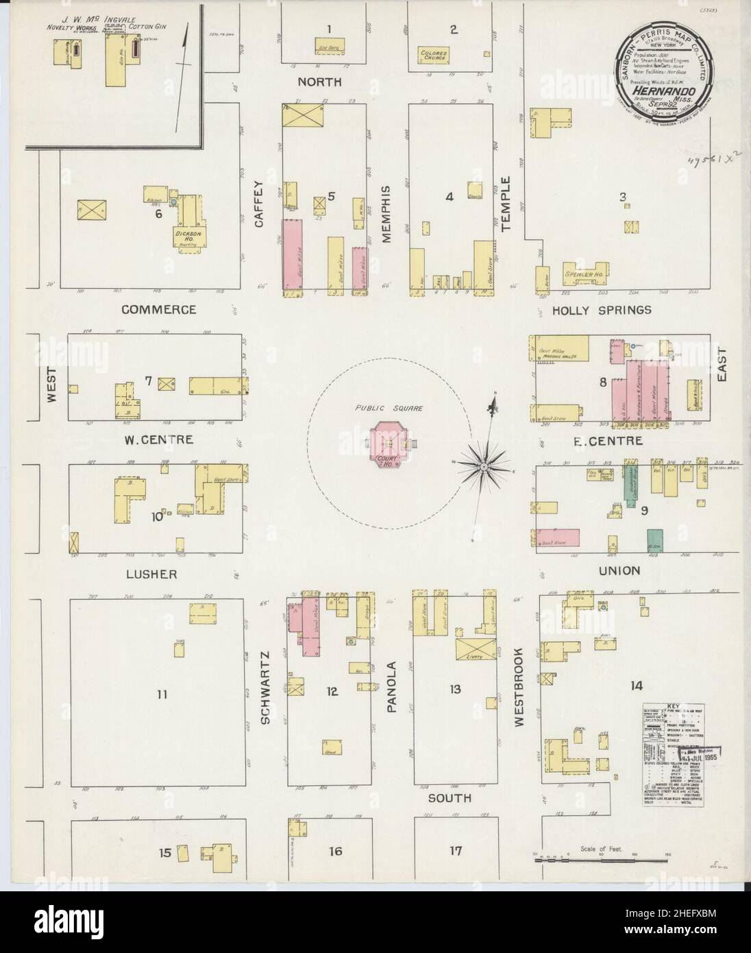 Hernando mississippi map hi-res stock photography and images - Alamy