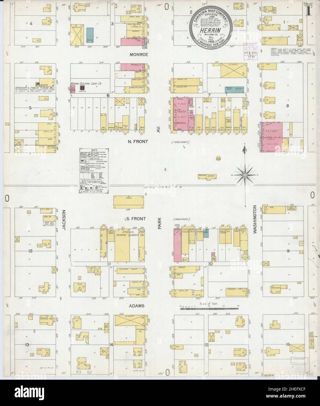 Sanborn Fire Insurance Map from Herrin, Williamson County, Illinois ...
