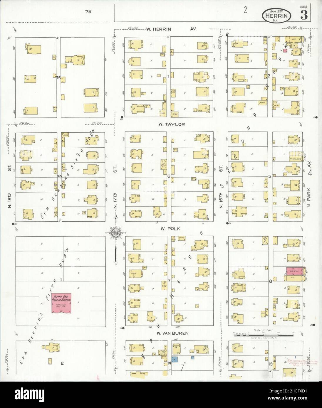 Sanborn Fire Insurance Map from Herrin, Williamson County, Illinois ...
