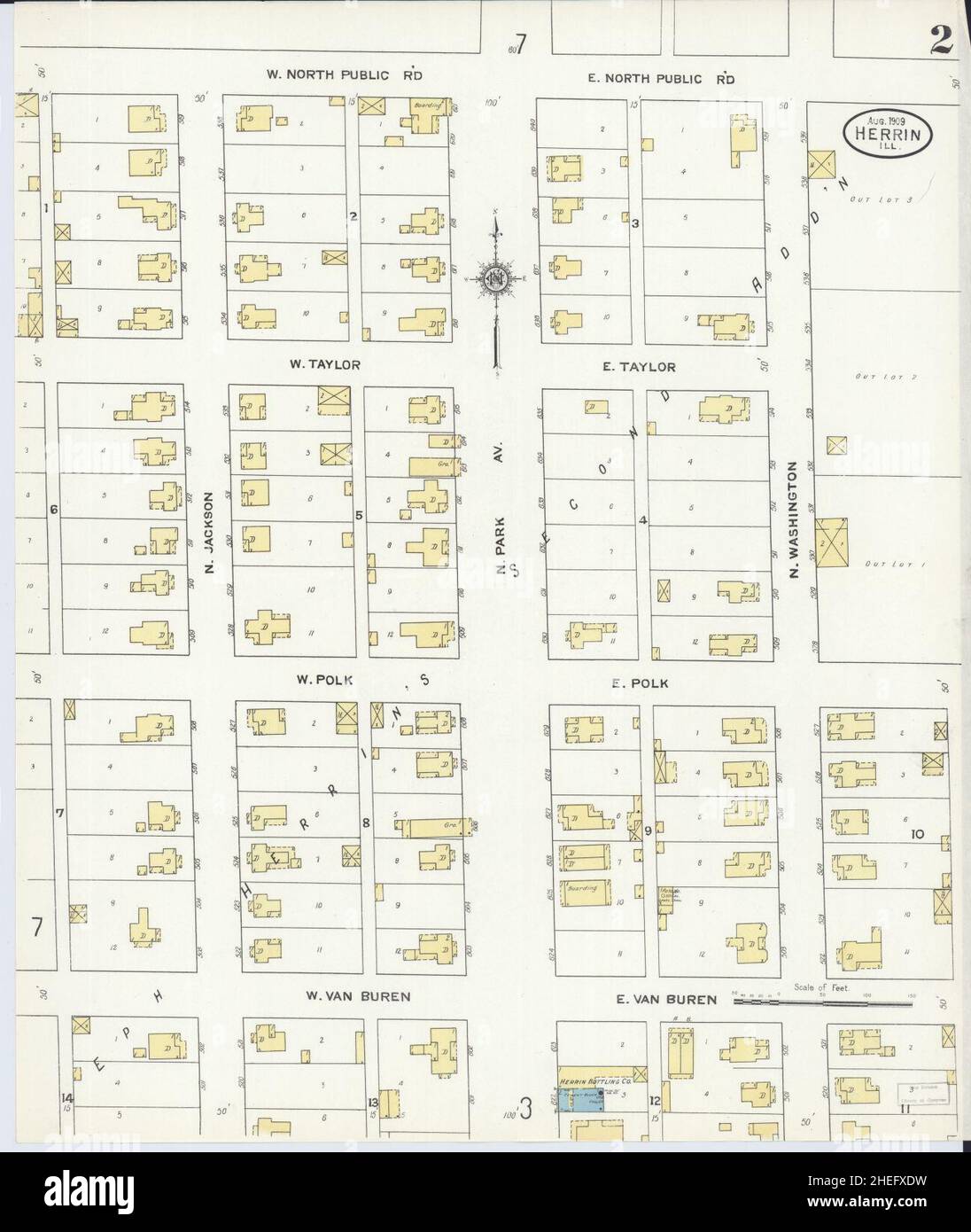 Sanborn Fire Insurance Map from Herrin, Williamson County, Illinois ...