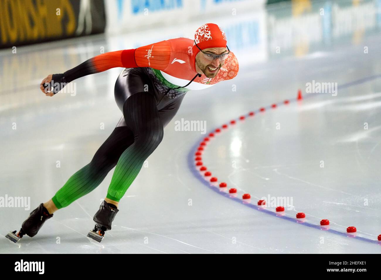 Viktor Rudenko (BLR) competes in 1000 meter men during ISU European ...