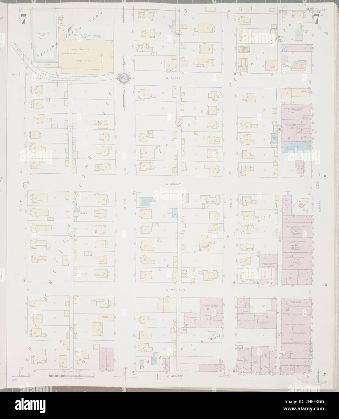 Sanborn Fire Insurance Map from Herrin, Williamson County, Illinois ...