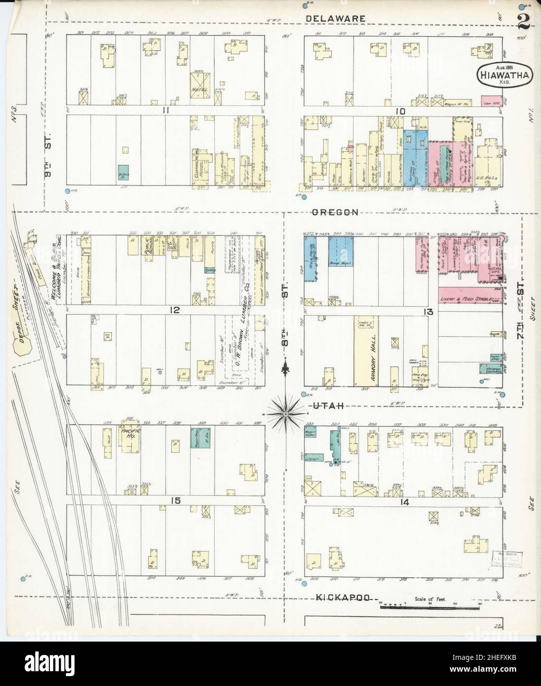 Map of hiawatha hi-res stock photography and images - Alamy